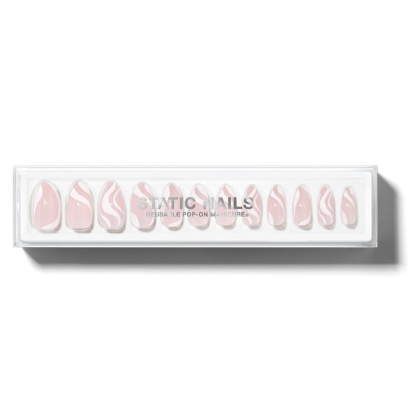 Static Nails | Makeup | Sway In White Static Nails Reusable Popon ...